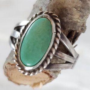 Vintage | Jewelry | Silver And Turquoise Ring | Poshmark
